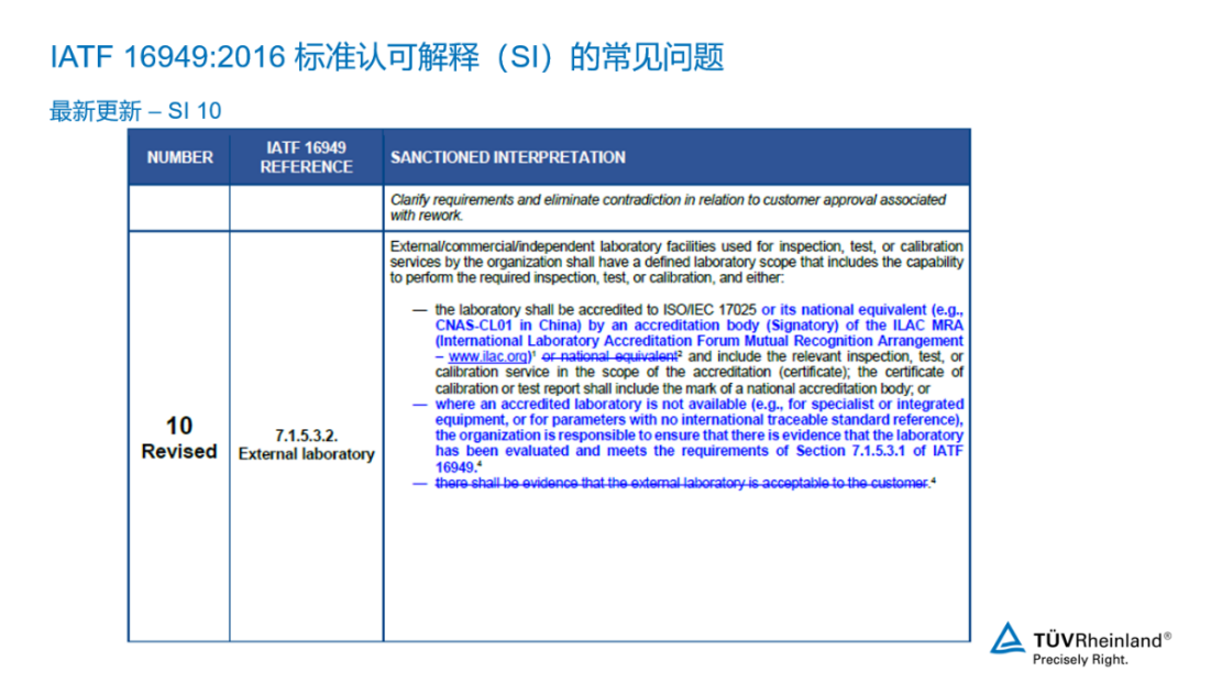 IATF最新认可解释（SI）的要点梳理及FAQ _ 德国莱茵tuvrheinland(tuv)