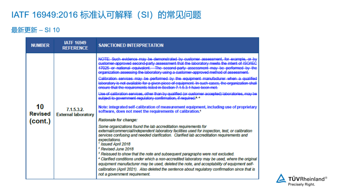 IATF最新认可解释（SI）的要点梳理及FAQ _ 德国莱茵tuvrheinland(tuv)
